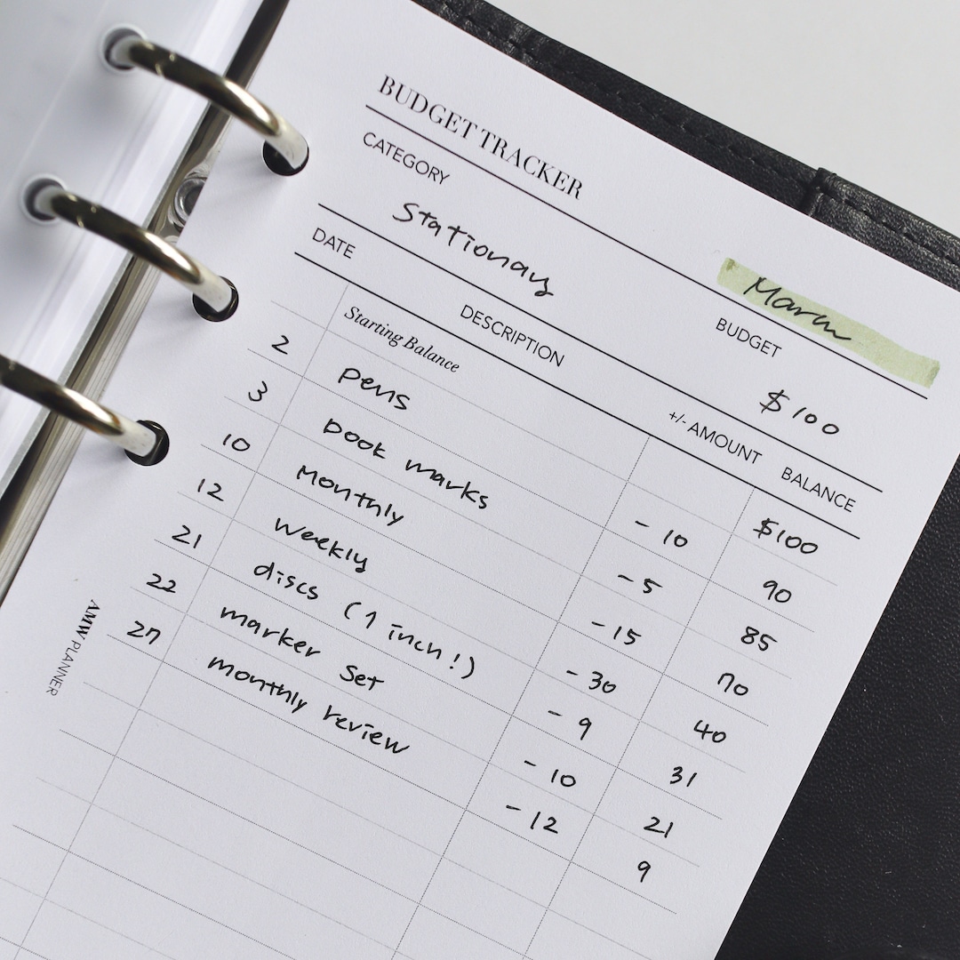 Budget Tracker | Cash Envelope System Inserts - Etsy