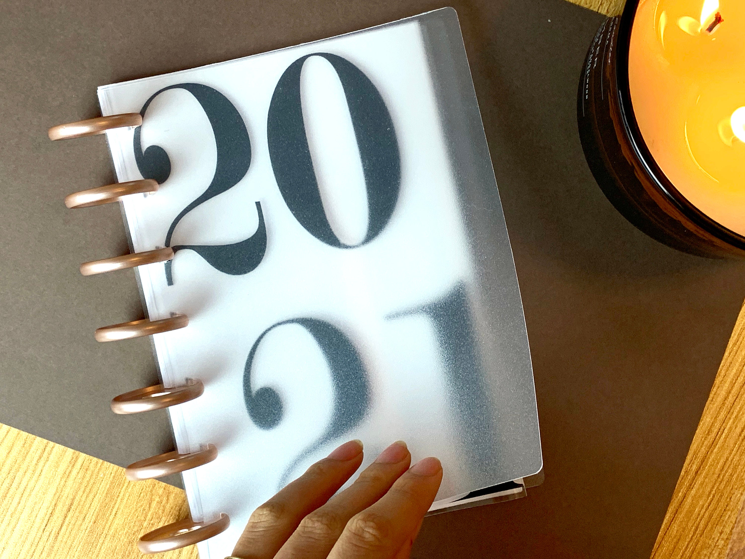 Frosted Plastic Discbound Cover Happy Planner Cover Set of | Etsy