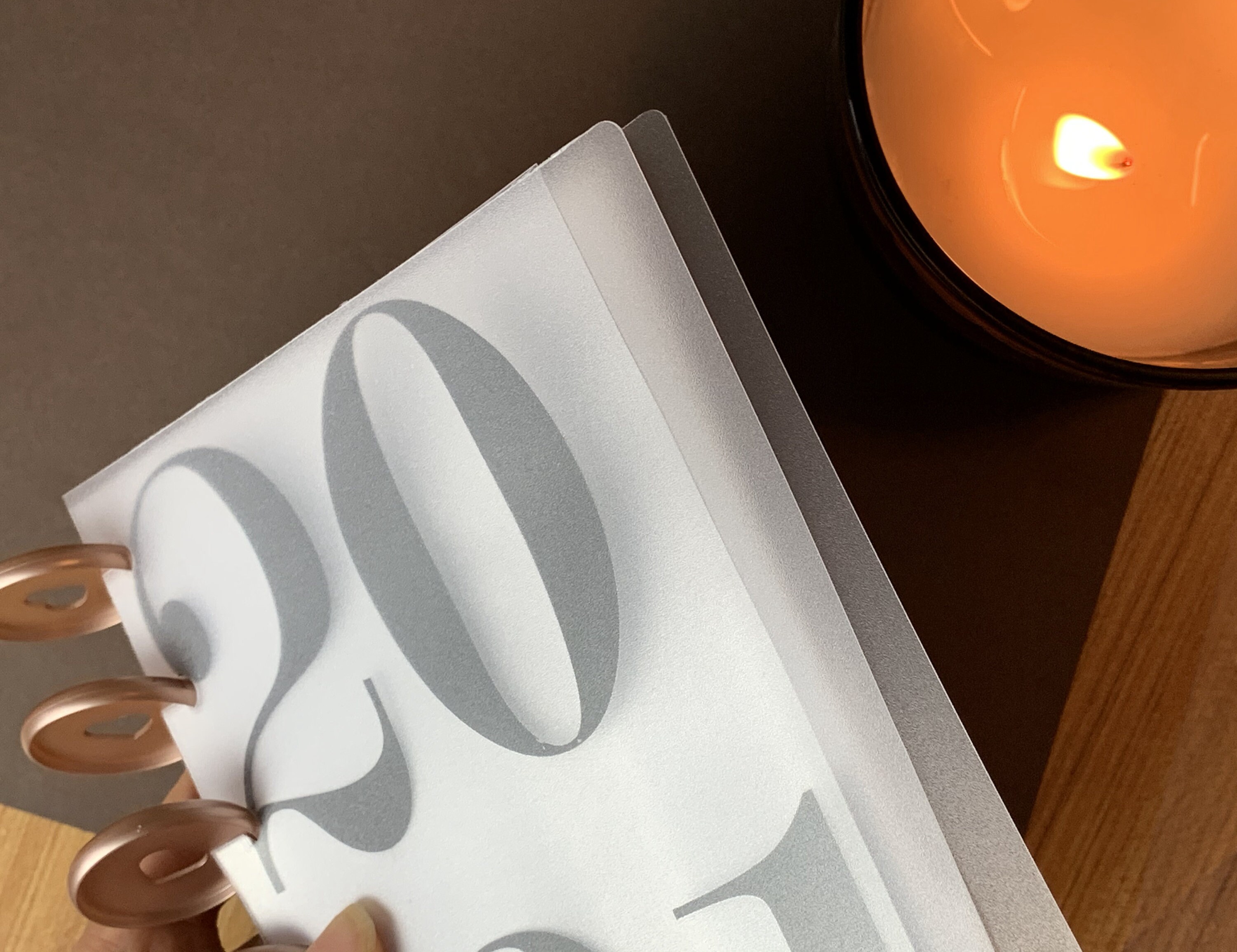 Frosted Plastic Discbound Cover Happy Planner Cover Set of | Etsy