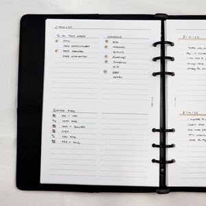 4 Notes on One Page I Printed, Transparent, A5, Half Letter, Personal ...