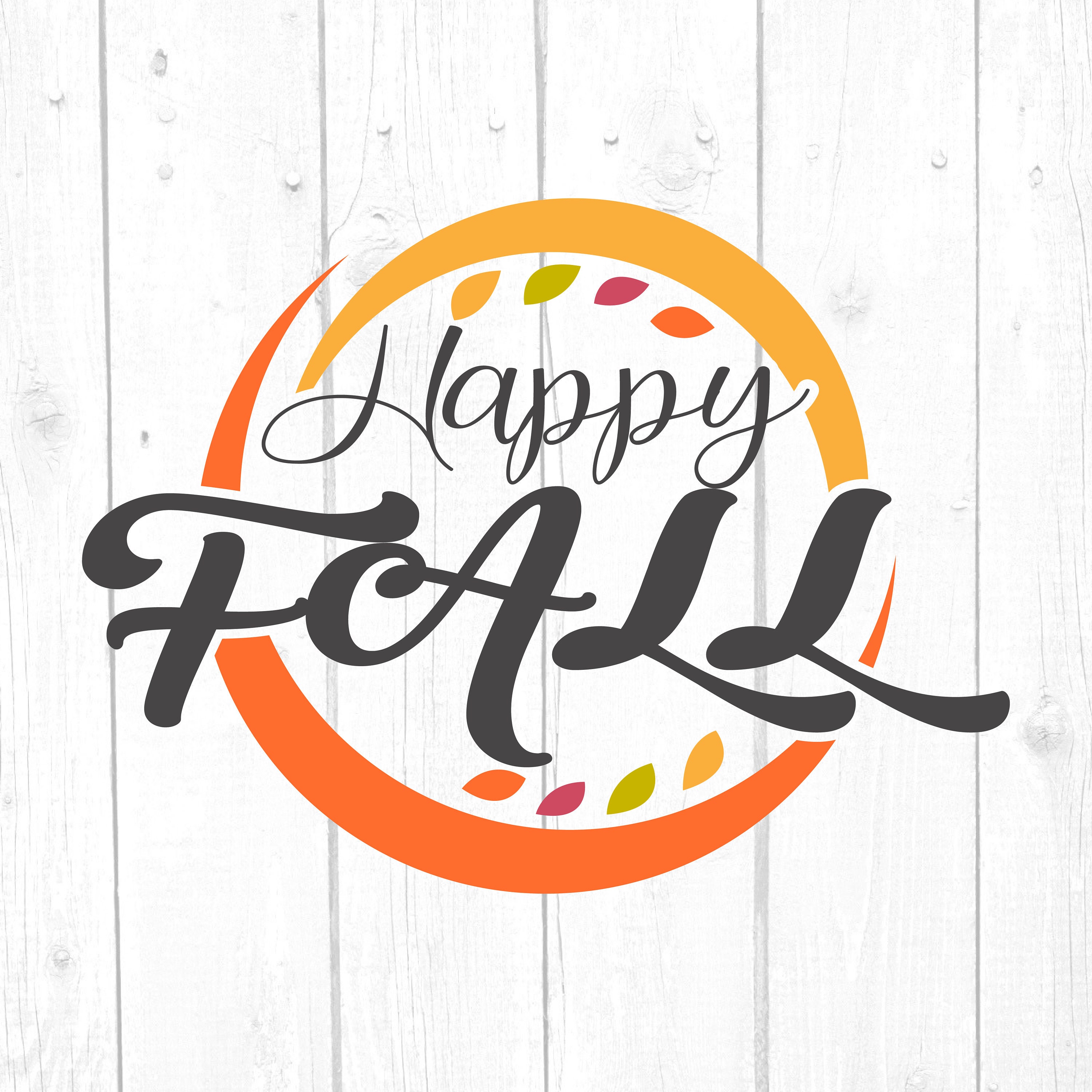 Happy Fall Svg Autumn T-shirt Fall Svg Cricut Silhouettee | Etsy