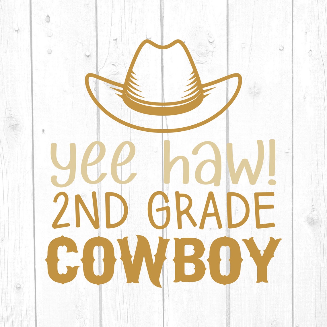 Yee Haw Cowboy Svg 2e année Western Svg Cowboy Svg Cricut | Etsy