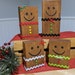 Wood Block Gingerbread Family, Wooden Gingerbread Man Shelf Decor - Etsy