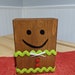 Wood Block Gingerbread Family, Wooden Gingerbread Man Shelf Decor - Etsy