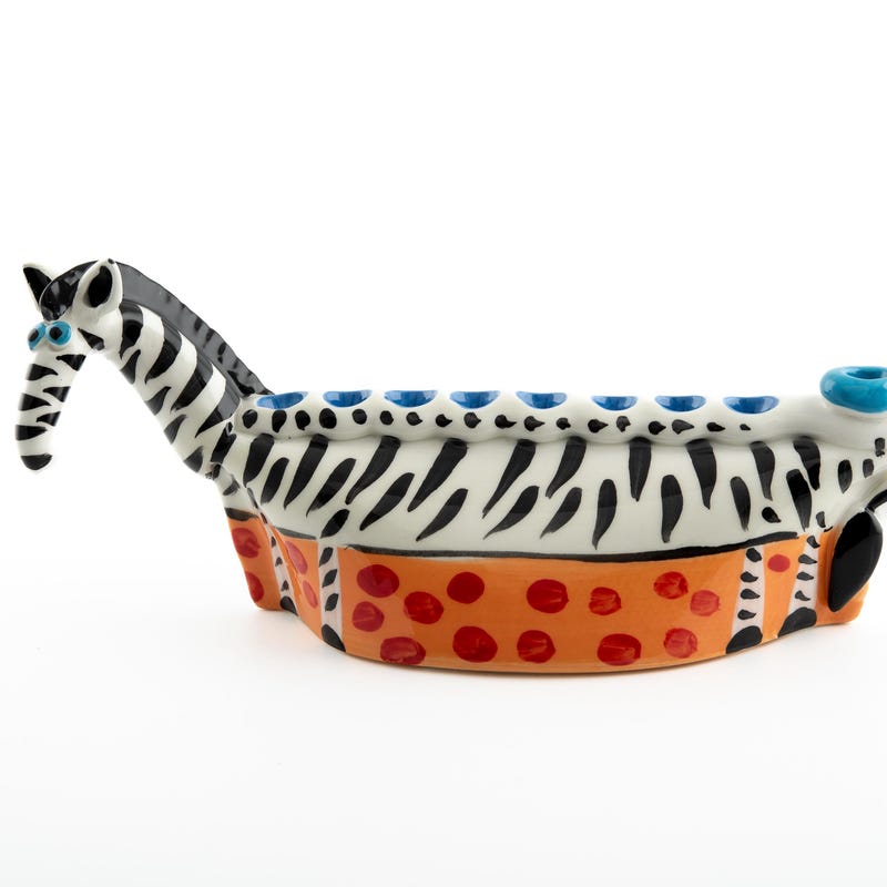Ceramic Zebra Figurine - Etsy