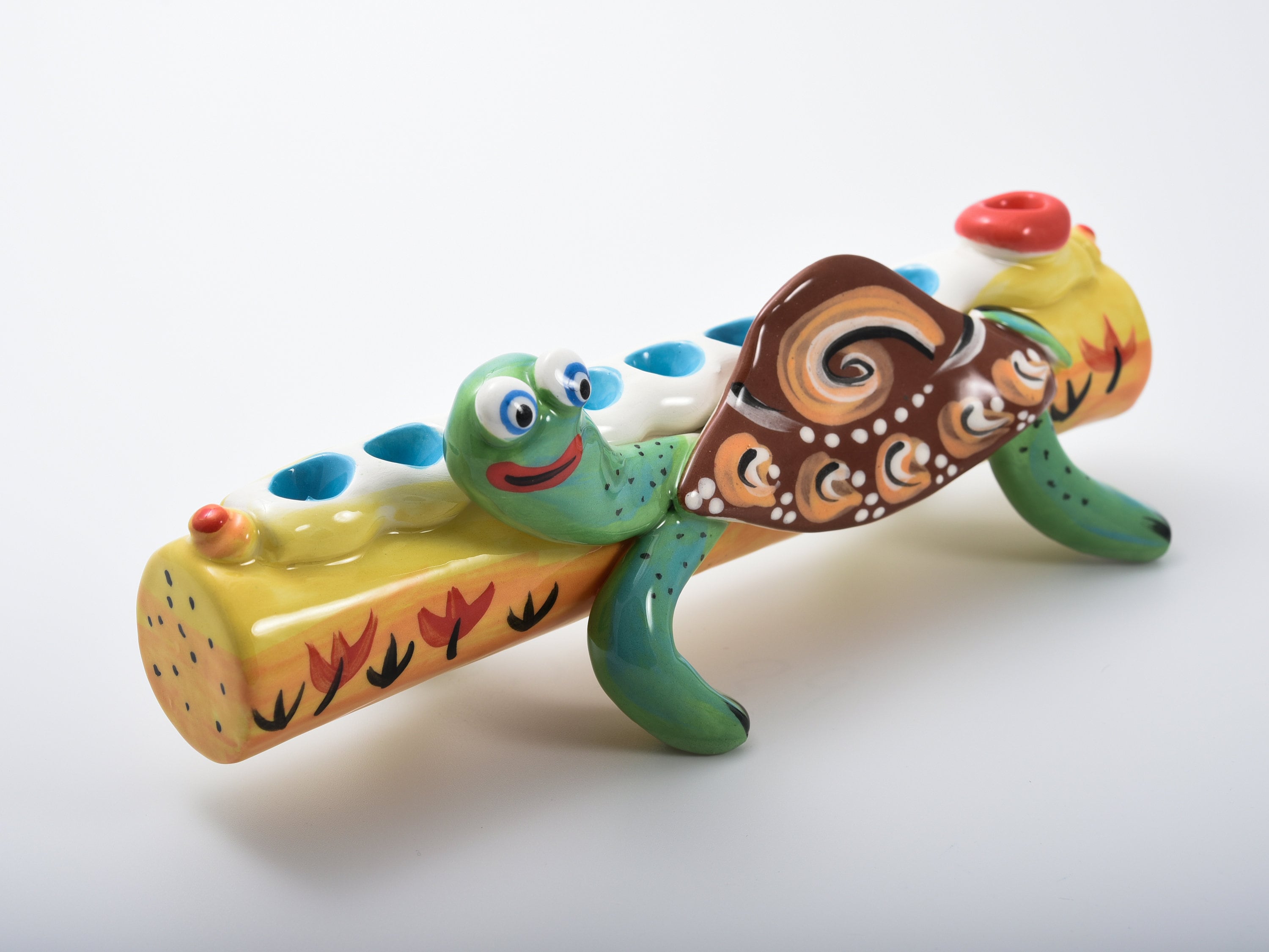 Hanukkah Original Ceramic Cute Turtle Menorah Hanukkah, Handmade ...