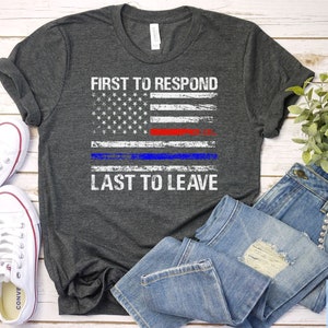 Support Law Enforcement Shirt, First Responder Tshirt, American Flag ...