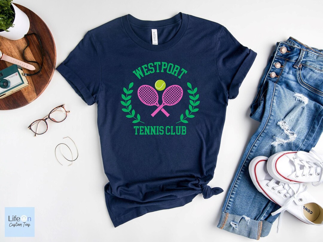 Tennis Shirt, Custom Tennis Club Shirt, Tennis Gifts, Tennis Shirt for ...