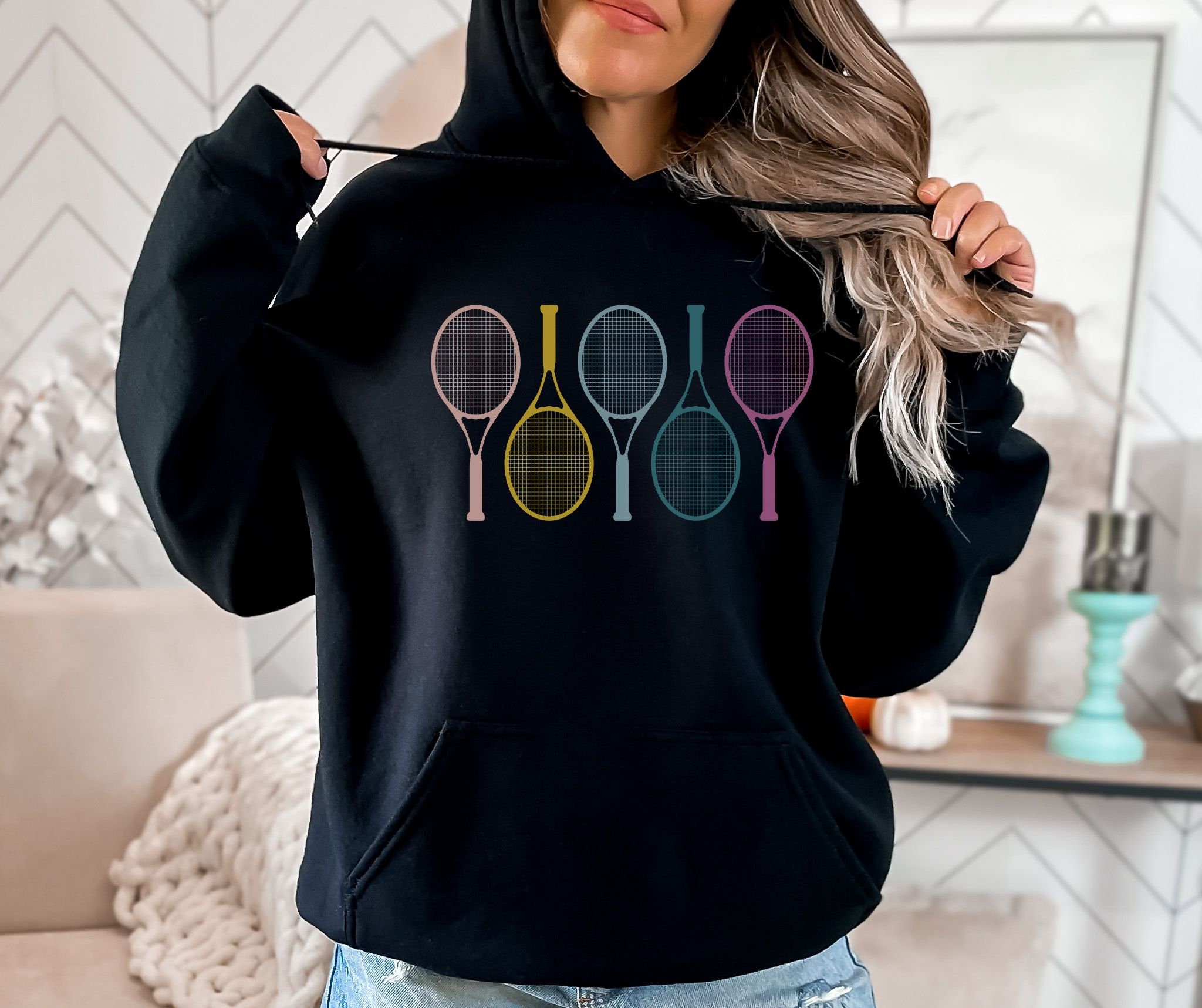 Tennis Hoodie, Tennis Sweatshirt, Tennis Player Gift, Tennis Club ...