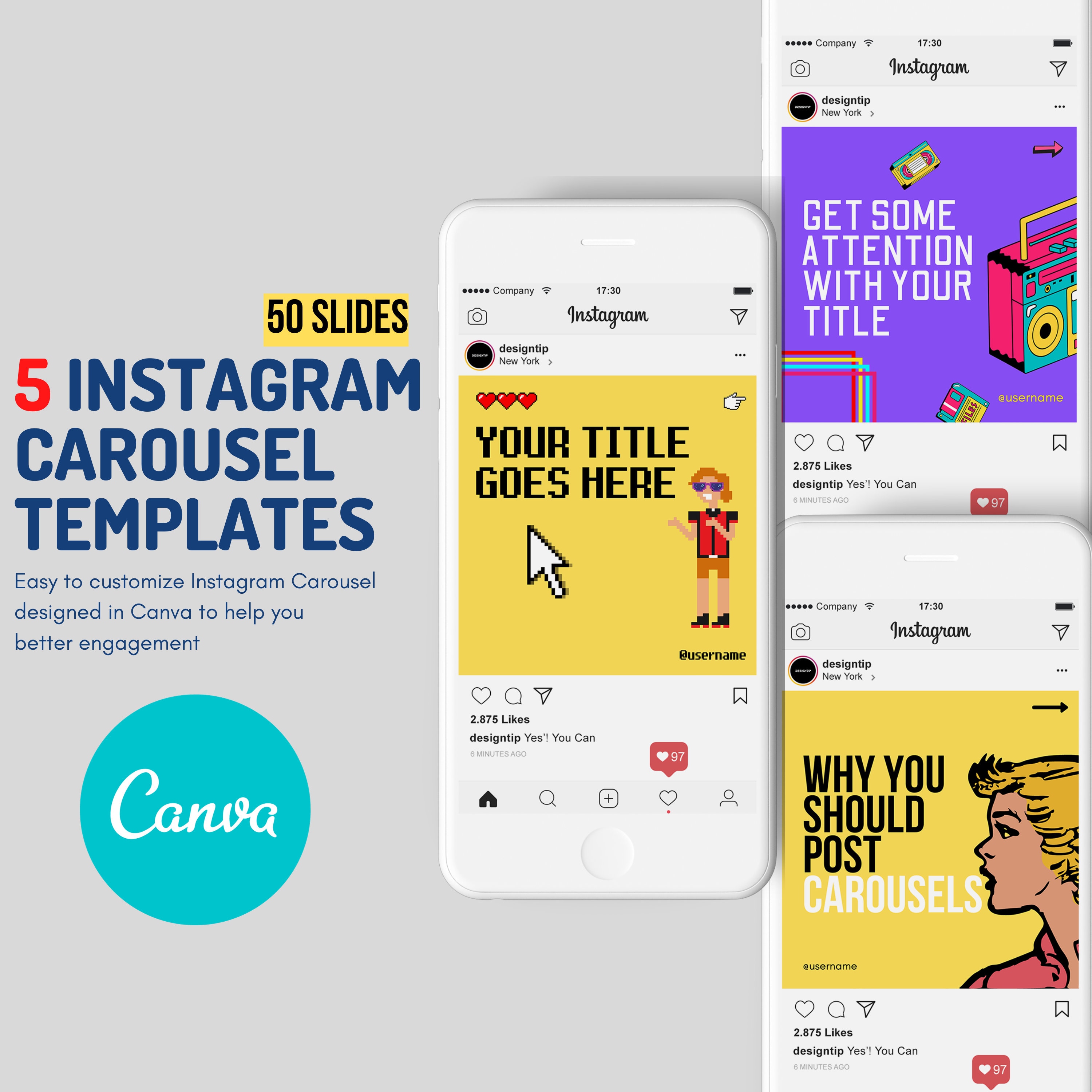 Instagram Carousel Templates Carousel Template Canva Canva Instagram ...