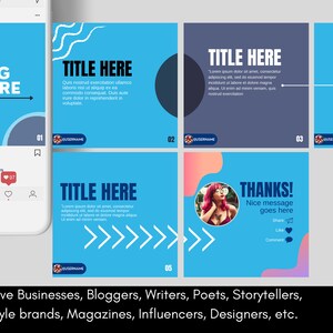 Instagram Carousel Post Template Canva Templates Social Media Posts ...