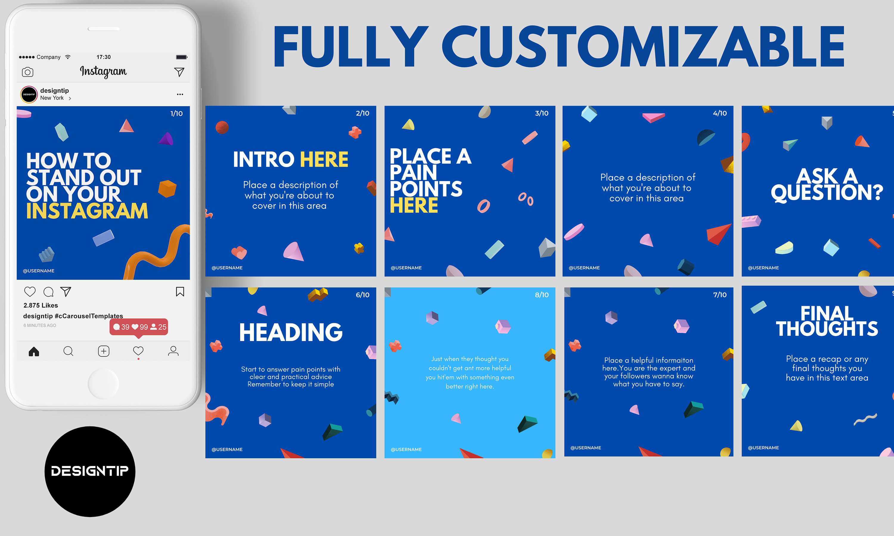 Instagram Post Carousel for Canva Instagram Carousel Instagram Posts IG ...