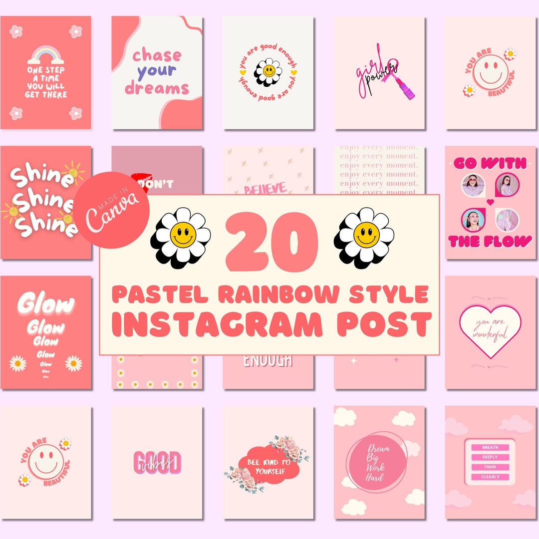 Pastel Design Instagram Template Canva Pastel Desing Templates ...