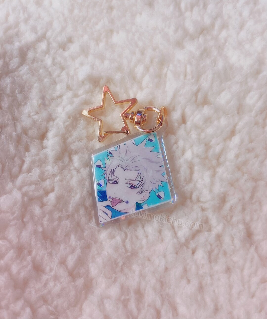Anime Cute Sorcerer Holographic Acrylic Epoxy Charm - Etsy