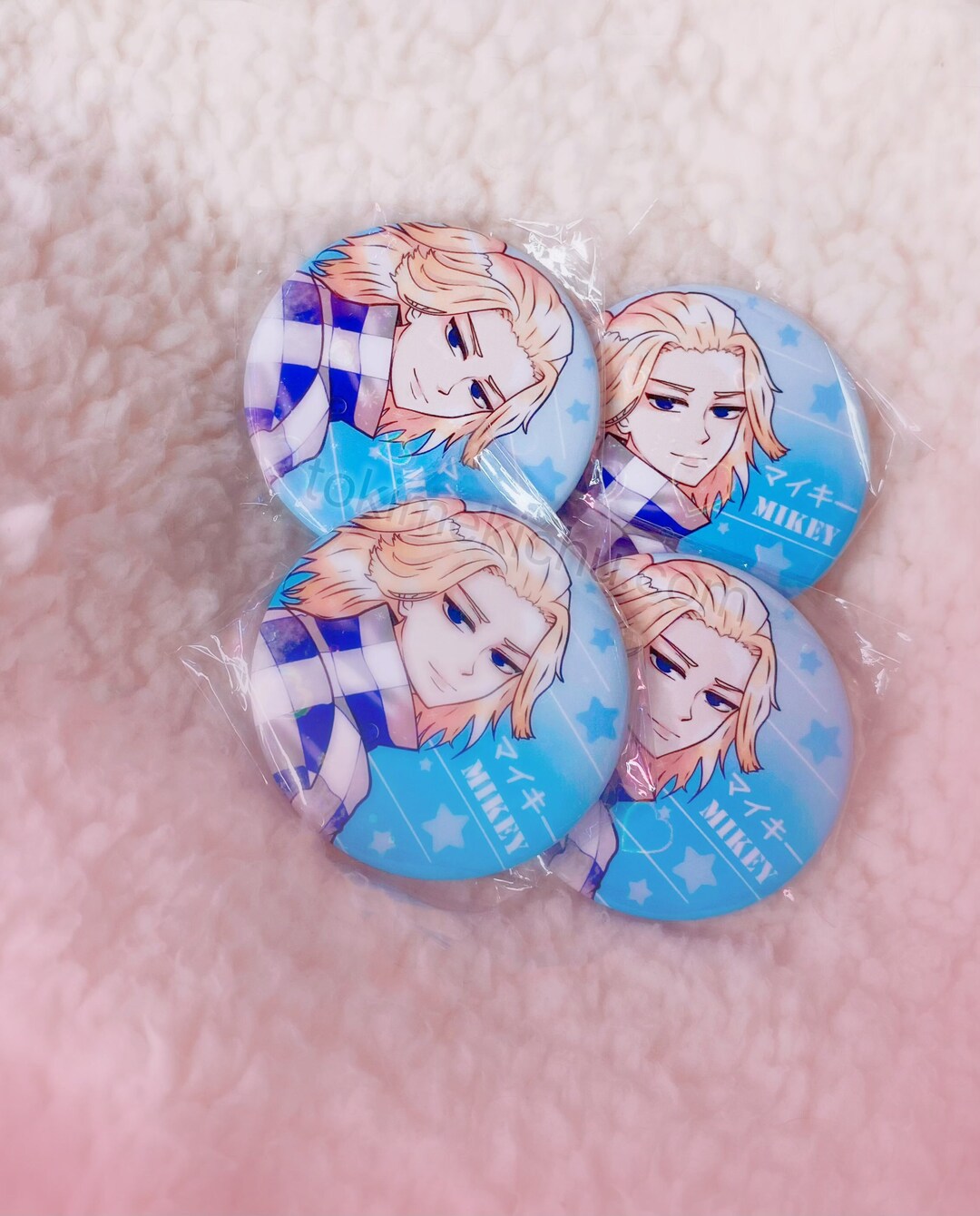 Anime Holo Pin Button - Etsy