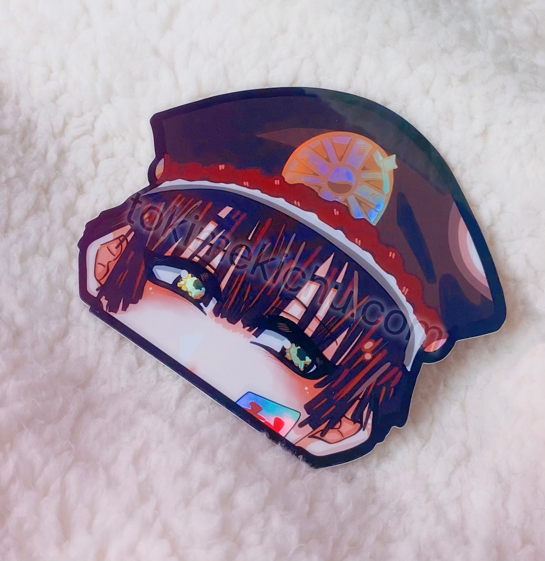 Toilet Ghost Spot Holographic Peeker Sticker - Etsy