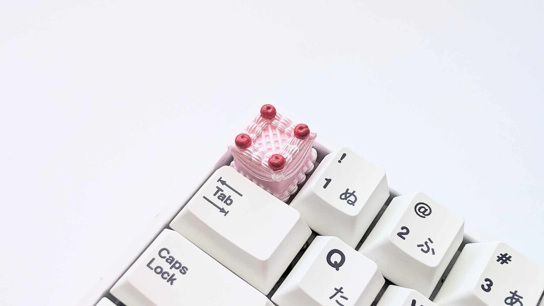 Cherry Cake Dessert Artisan Keycap Cute Miniature Food Key for Cherry ...