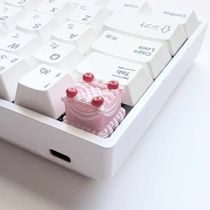 Cherry Cake Dessert Artisan Keycap | Cute Miniature Food Key for Cherry ...
