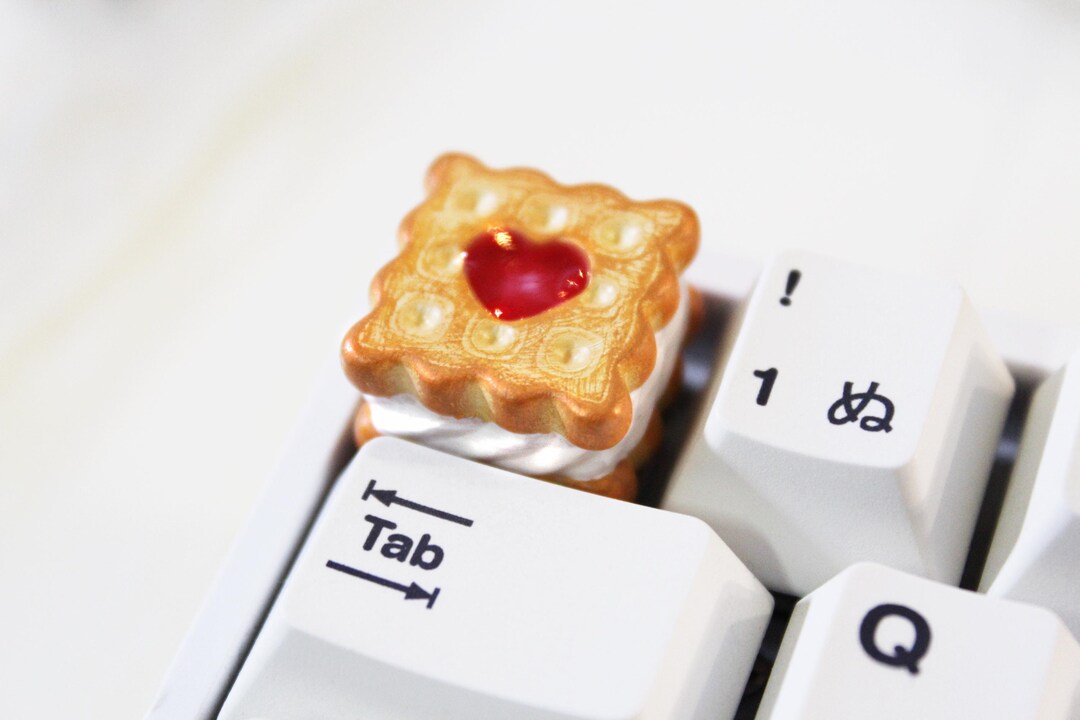 Jelly Cream Cookie Artisan Keycap | Cute Miniature Dessert Food Key for ...