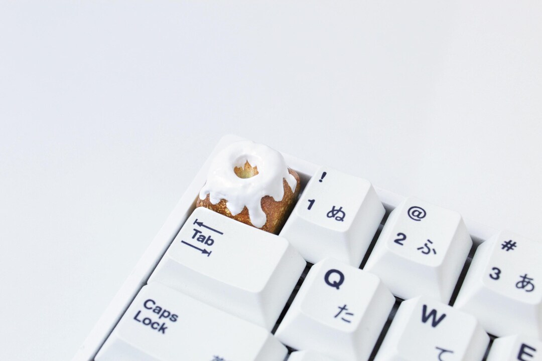 Iced Sweet Roll Artisan Keycap | Cute Miniature Food Key for Cherry MX ...
