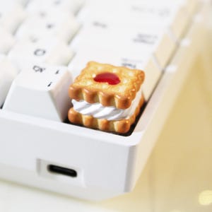 Jelly Cream Cookie Artisan Keycap | Cute Miniature Dessert Food Key for ...