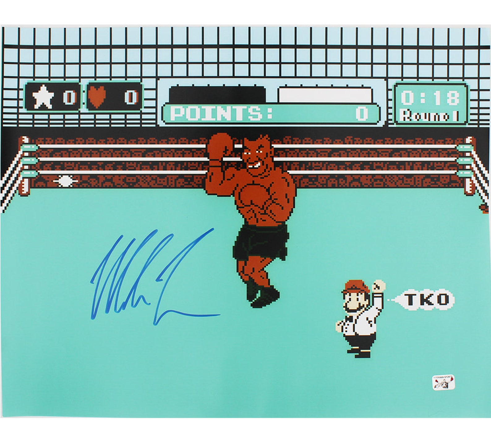 Mike Tyson Signed Boxing Unframed 1620 Photo Punch Out Shot Etsy