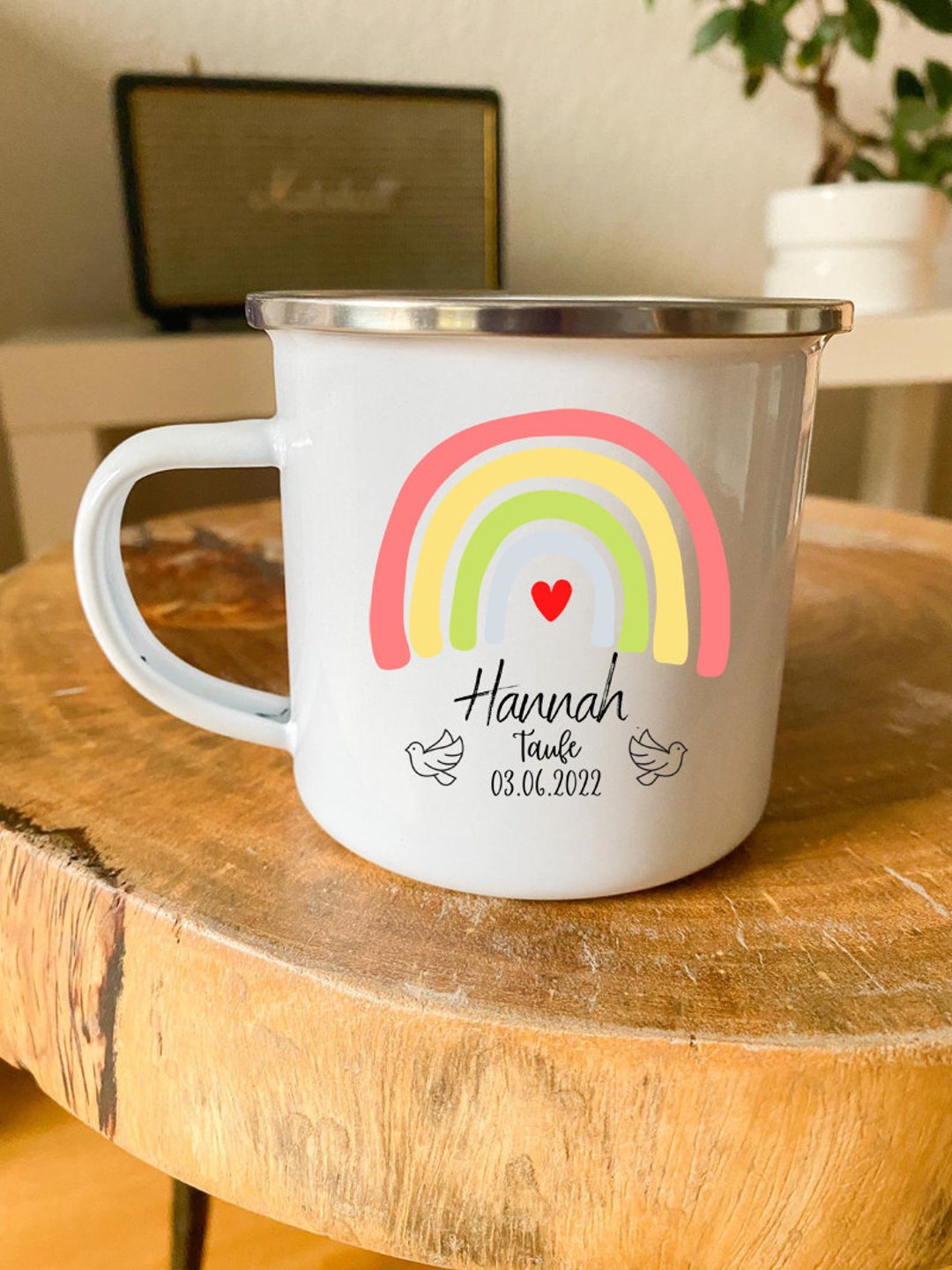 Customizable Cup Baptism Communion Boys Girls Enamel Ceramics Gift - Etsy