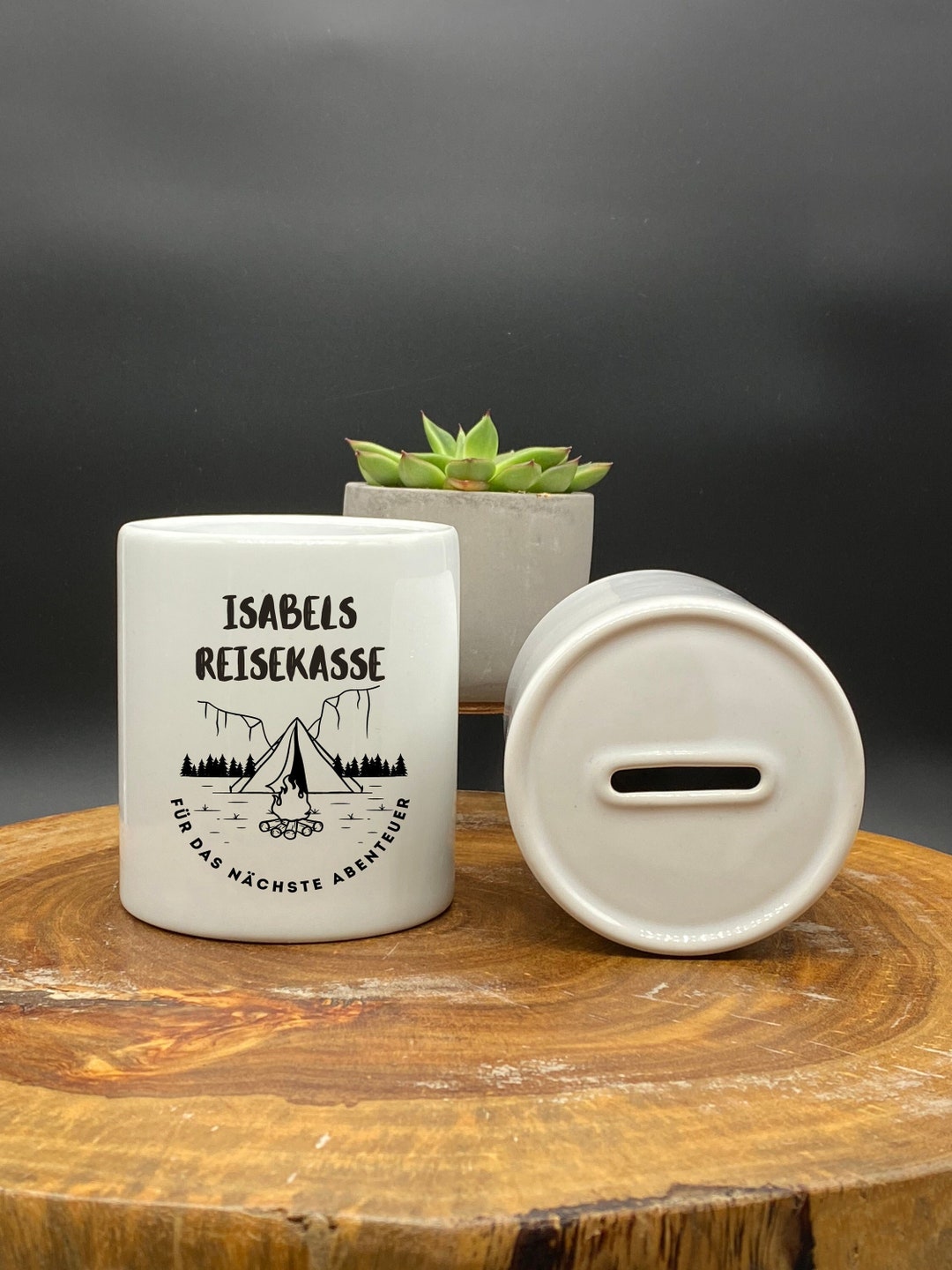 Personalized Travel Fund Money Box With Name - Etsy