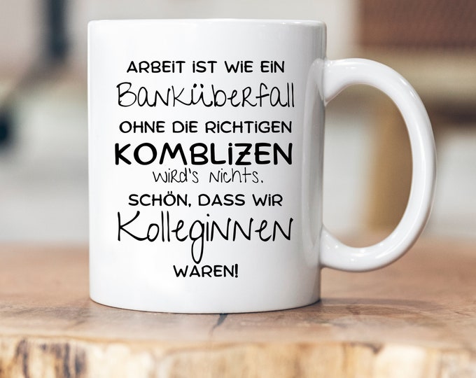 Abschiedsgeschenk Kollegen, PERSONALISIERTE Tasse, Abschied Kollegin ...