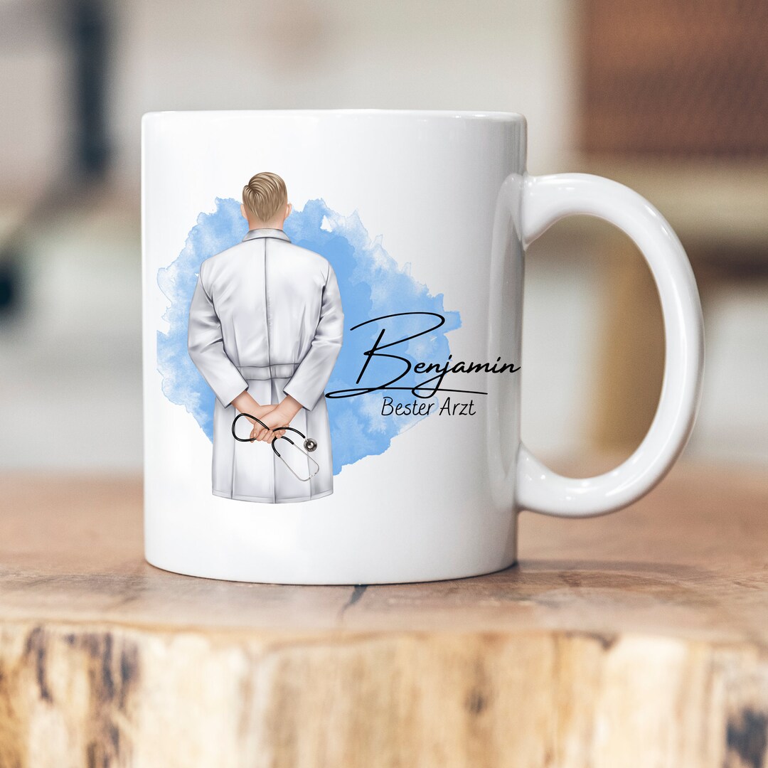 Personalisierbare Tasse - Arzt - verschiedenes Material - Emaille ...