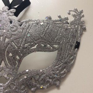 Masquerade Mask Silver Stag Party Hen Fancy Dress Filigree - Etsy UK