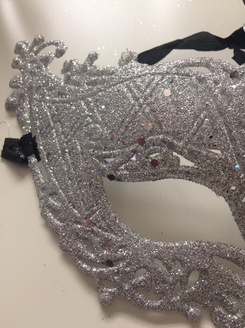 Masquerade Mask Silver Stag Party Hen Fancy Dress Filigree - Etsy UK