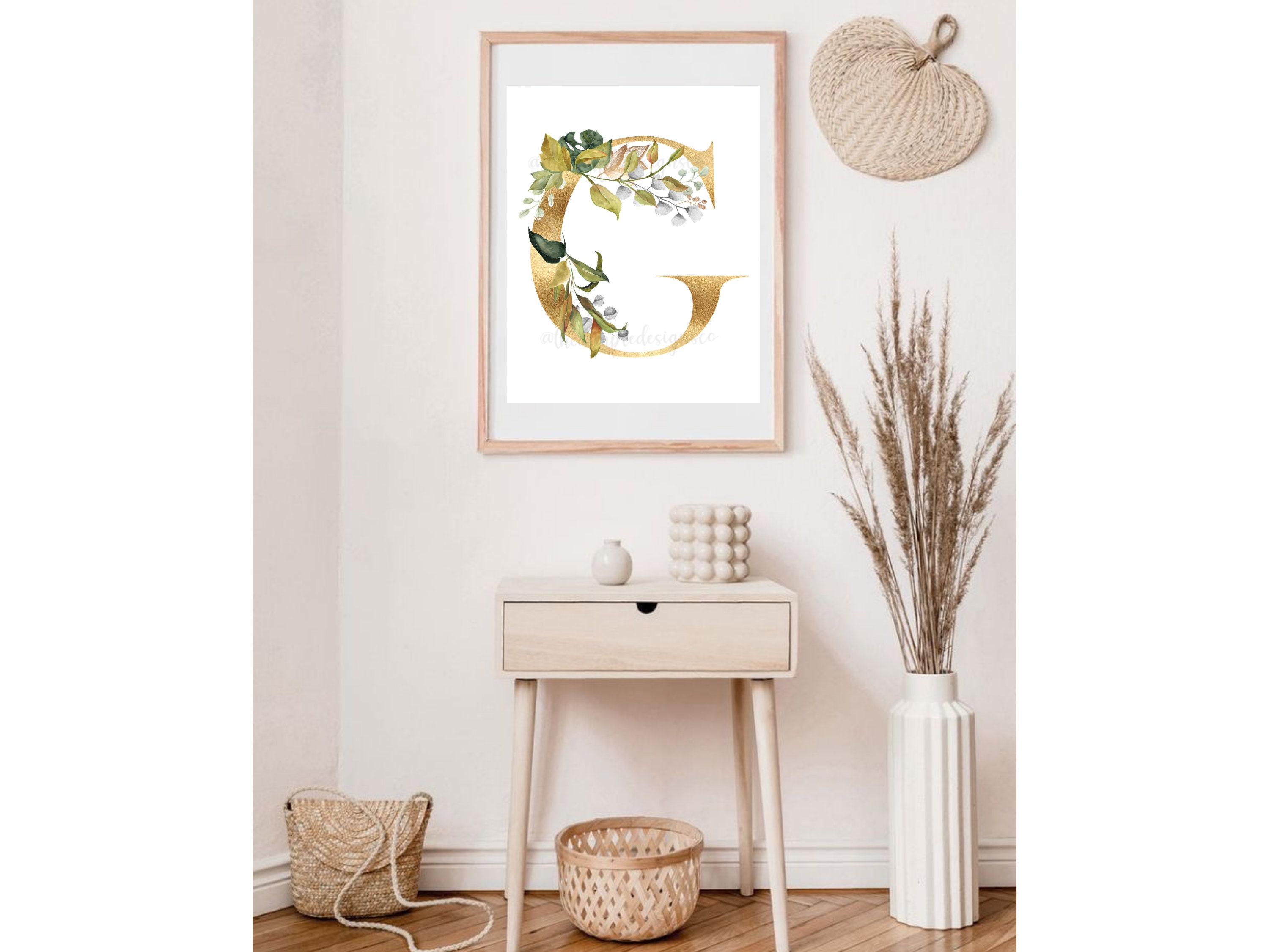 CUSTOM Initial Print Personalized Letter Print Gold Initial - Etsy Canada