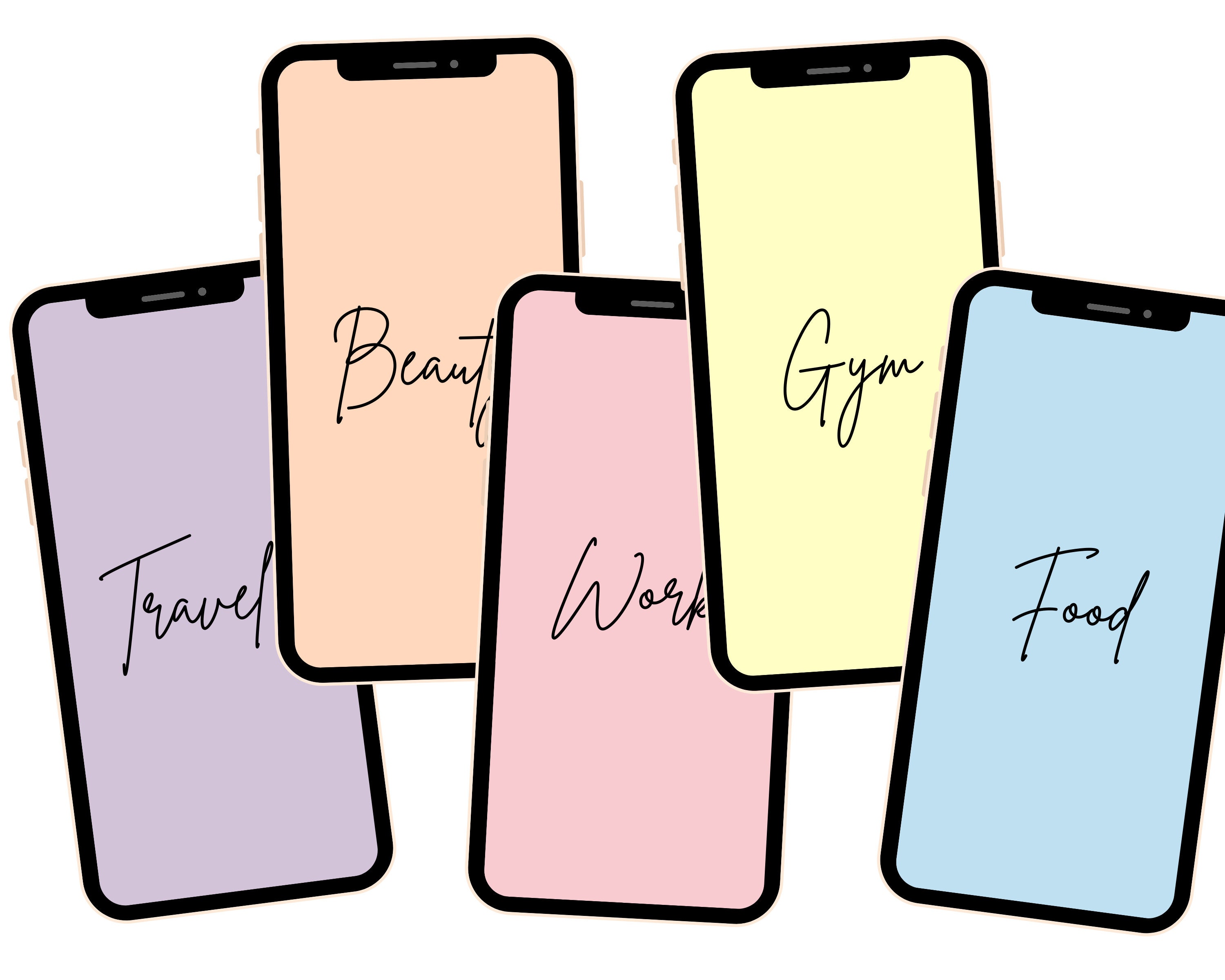 Instagram Pastel Highlight Covers, Editable Solid Cover Icons ...