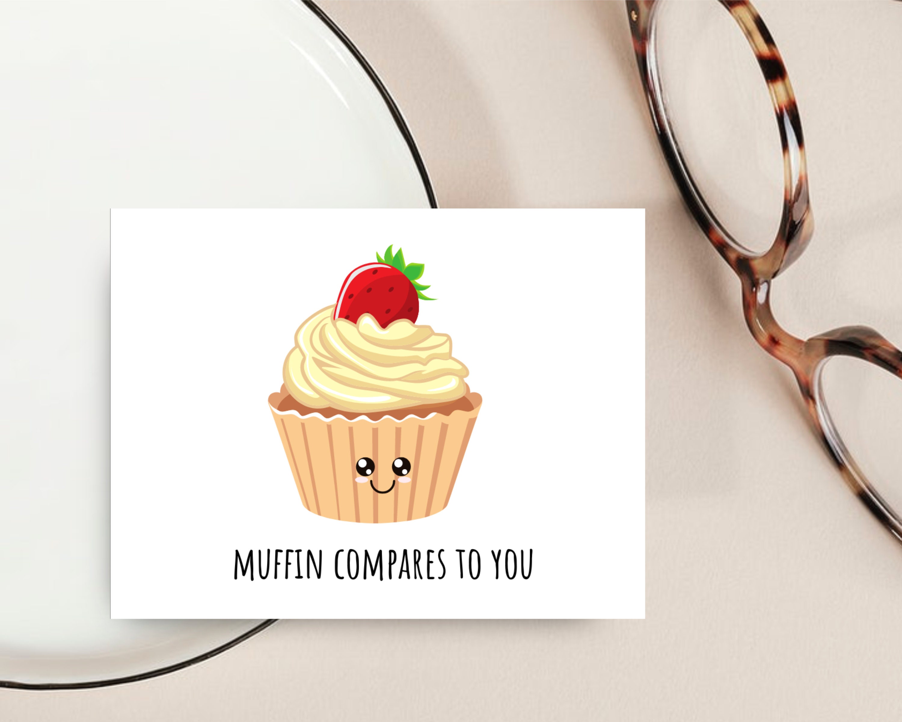 Food Pun Greeting Card Printable, Life is S'more Fun, My Cup of Tea ...