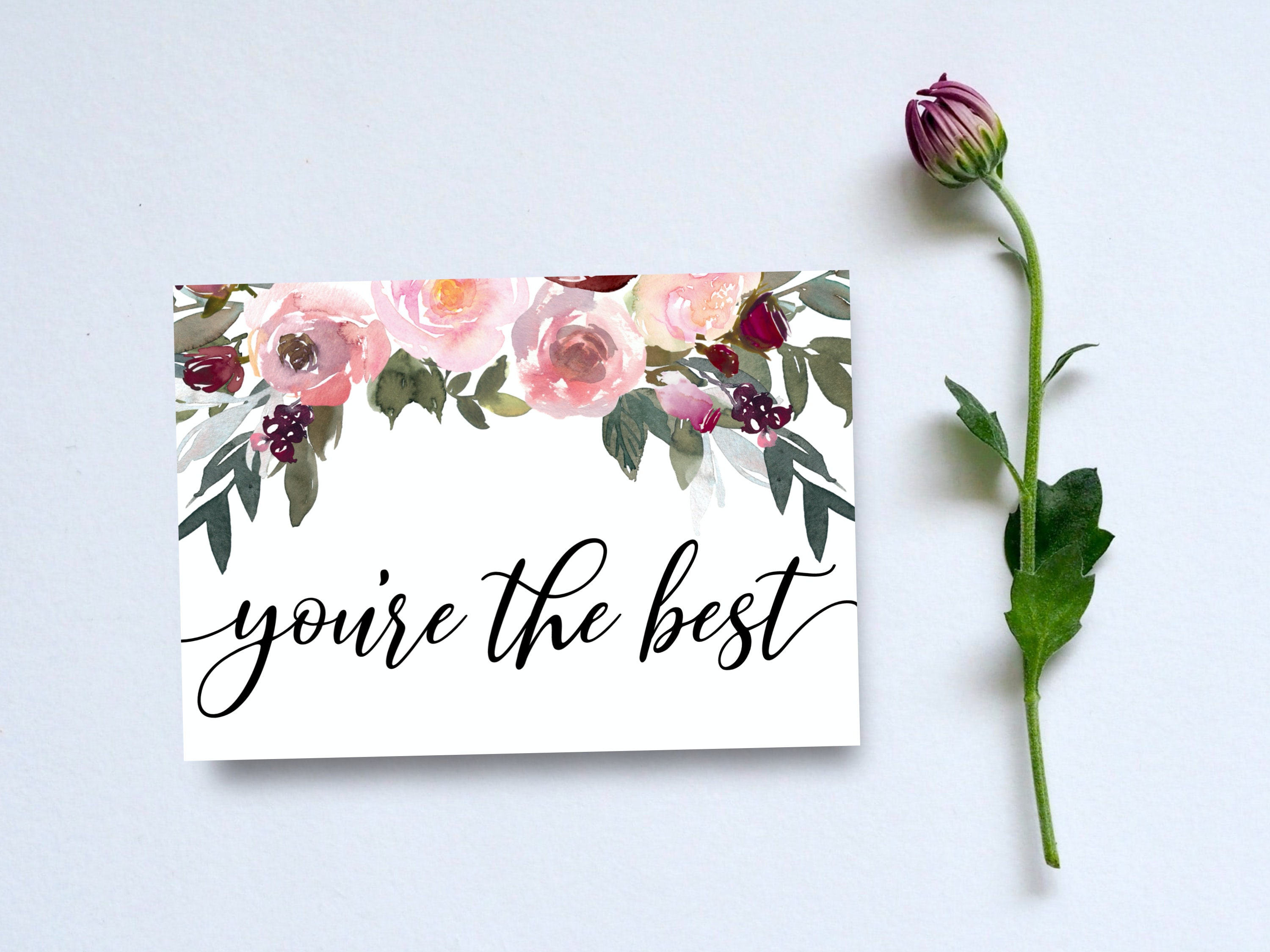 You're The Best Printable Card Best Friends Card Friends | Etsy