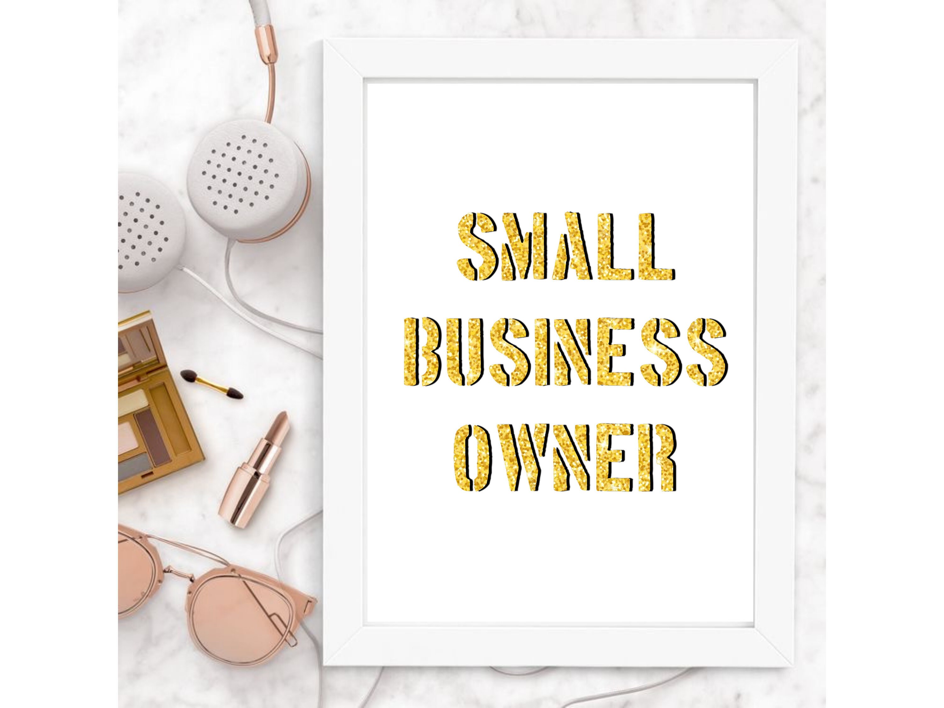 Small Business Owner Wall Art Print Business Room Decor | Etsy