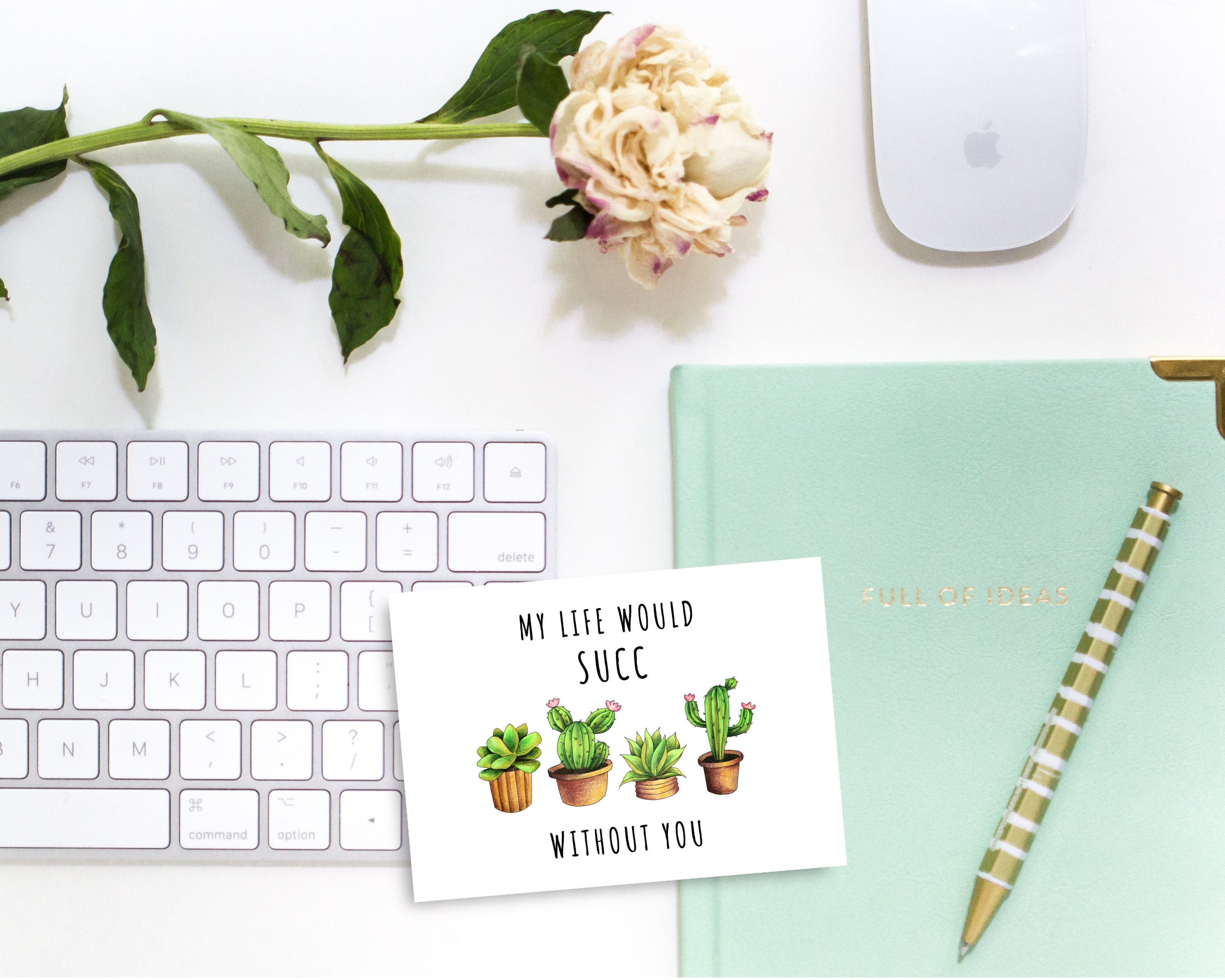 Cute Plant Pun Cards, Printable Valentines Day Card, Plant Lover Card ...