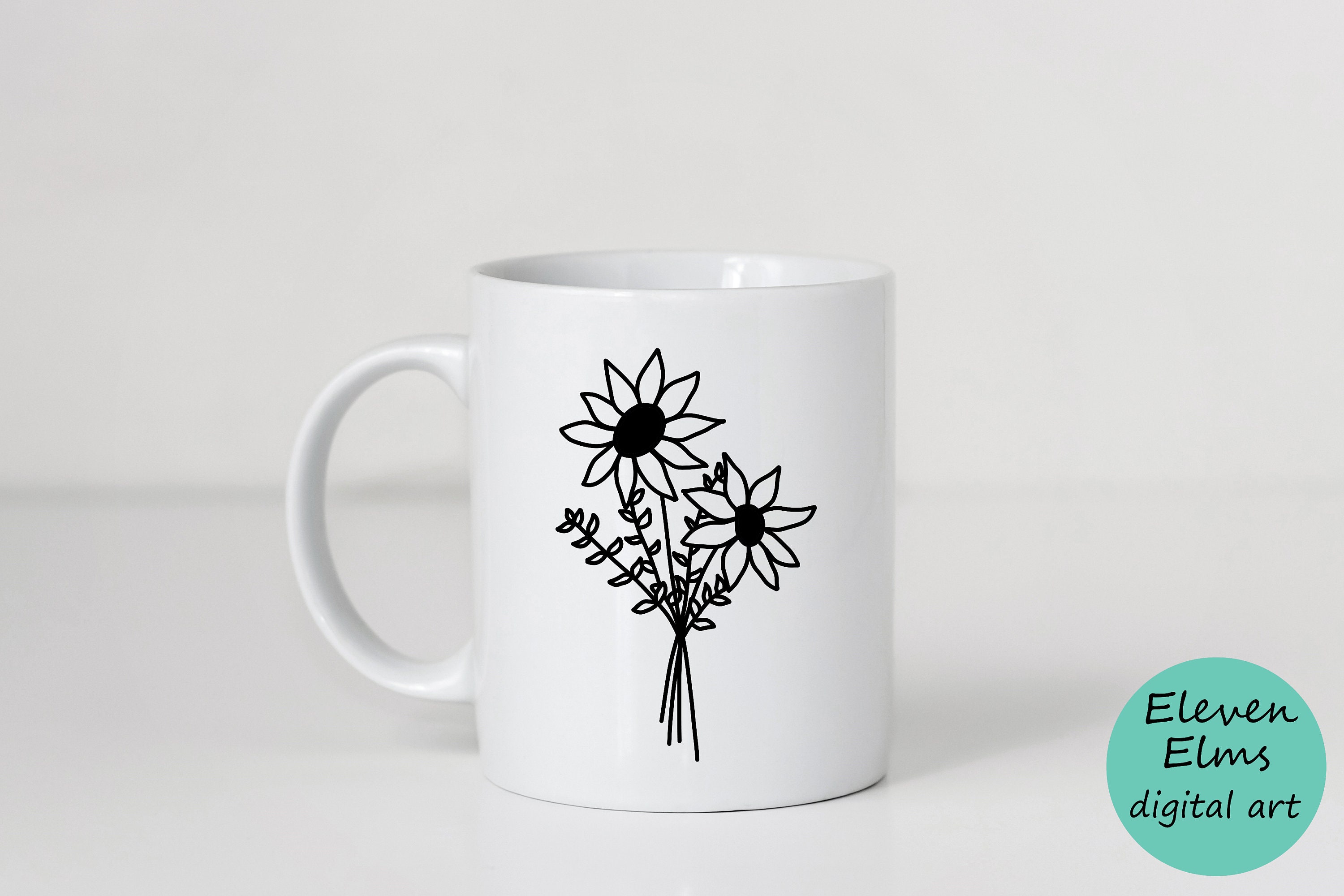 10 Wildflower Clipart Wildflower SVG Bouquet Clipart - Etsy