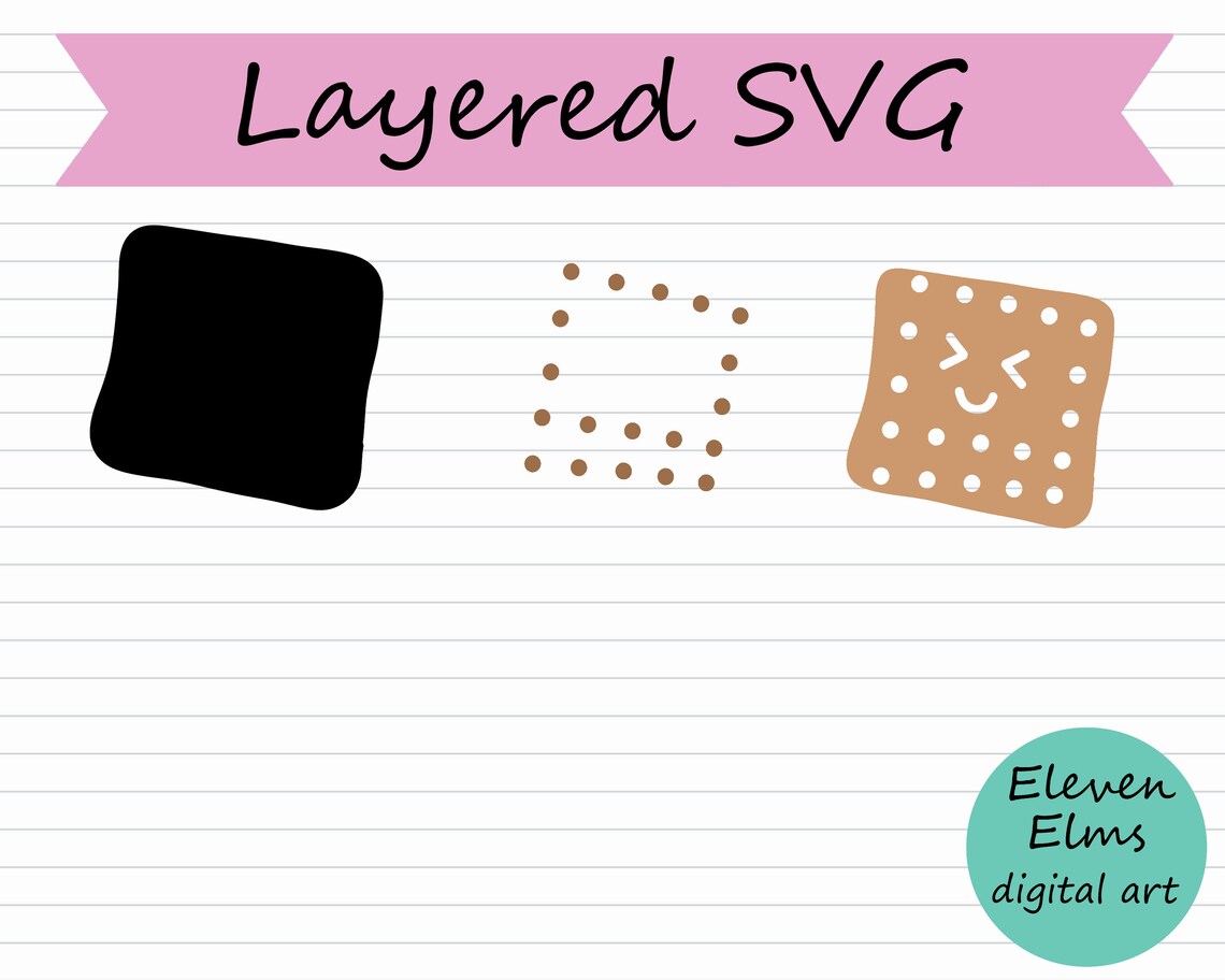 Marshmallow Layered SVG Cute Marshmallow Cut File Smore - Etsy
