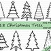 Christmas Tree SVG Bundle Christmas Tree Cut File Pine Tree | Etsy