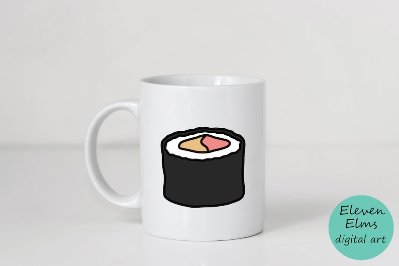 12 Sushi Clipart Bundle Sushi Clip Art Cute Food Clipart | Etsy