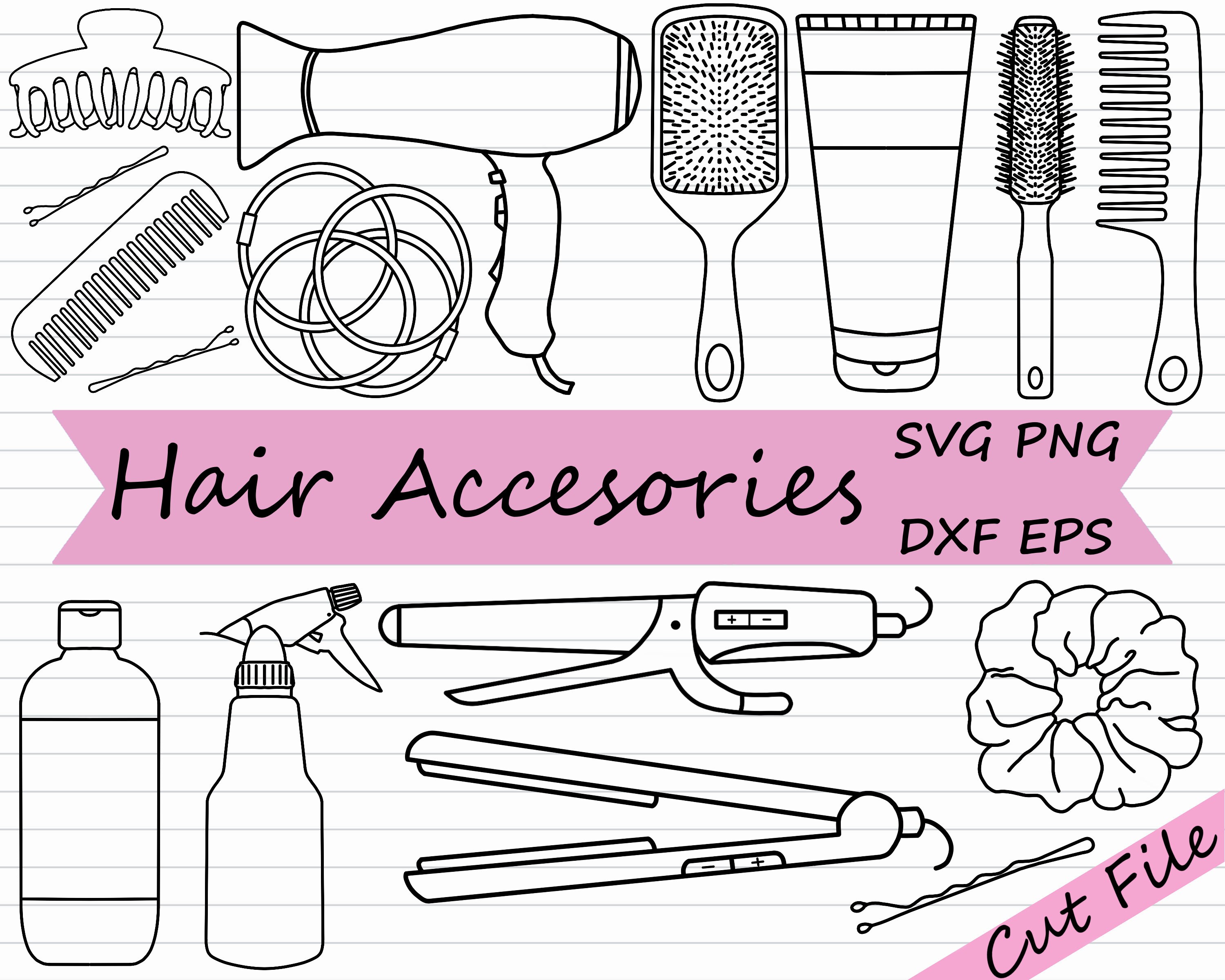Hair Brush And Comb Clipart
