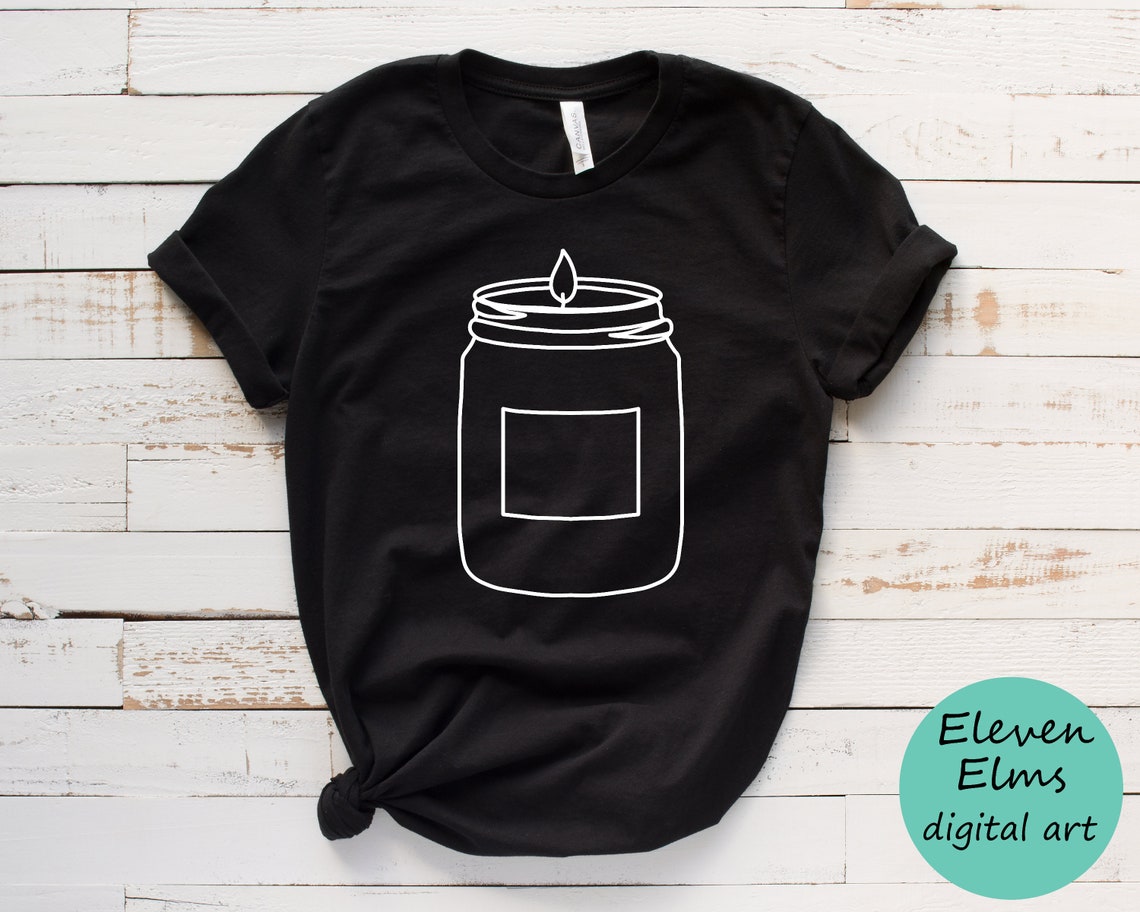 Candle Clipart - Scented Candle SVG, Aromatherapy Clipart, Black and ...