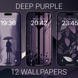 Deep Purple App Icons, iPhone Theme Pack, Aesthetic App Icons, Art ...