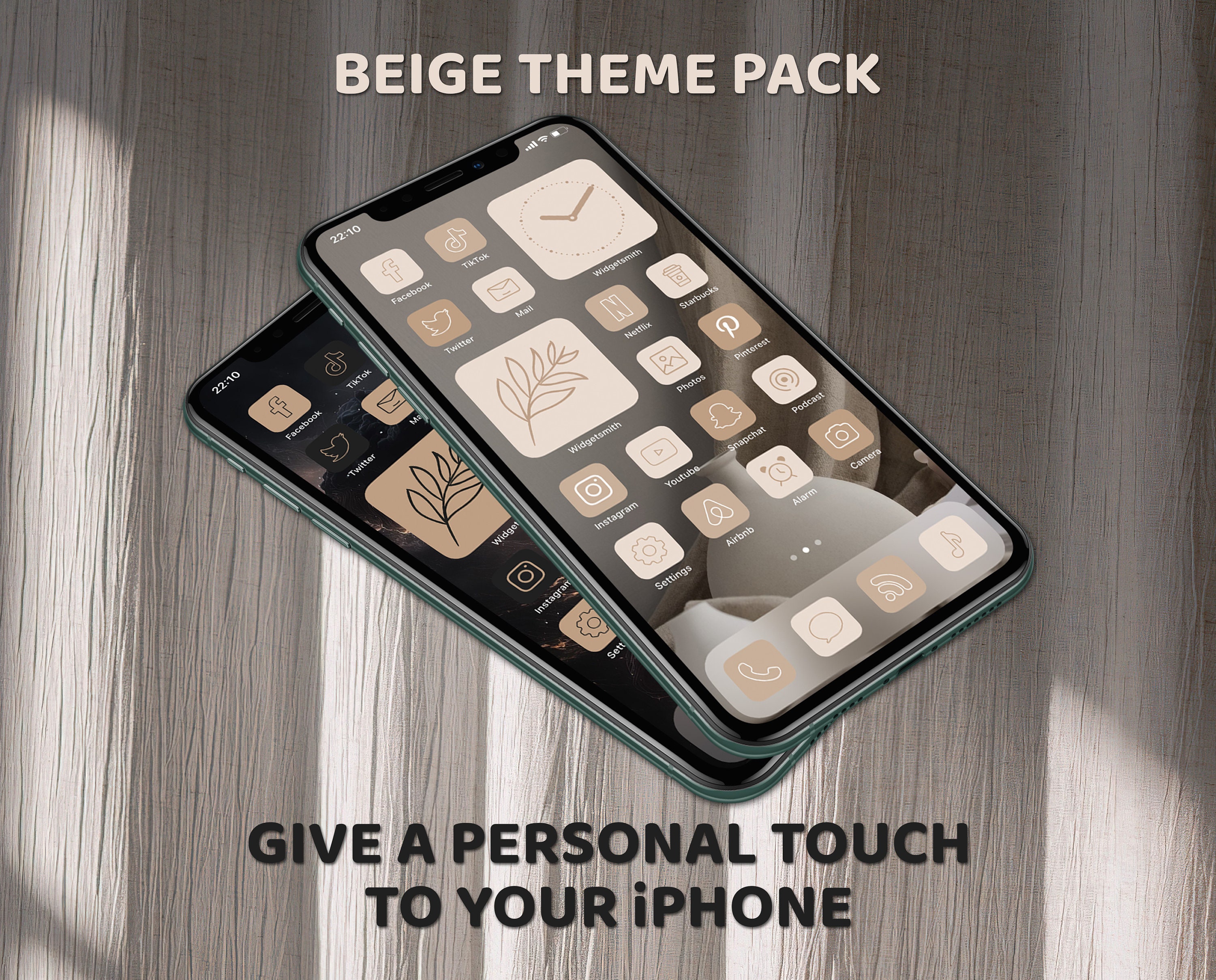 App Icons Beige Iphone Theme Pack Neutral Aesthetic Boho - Etsy