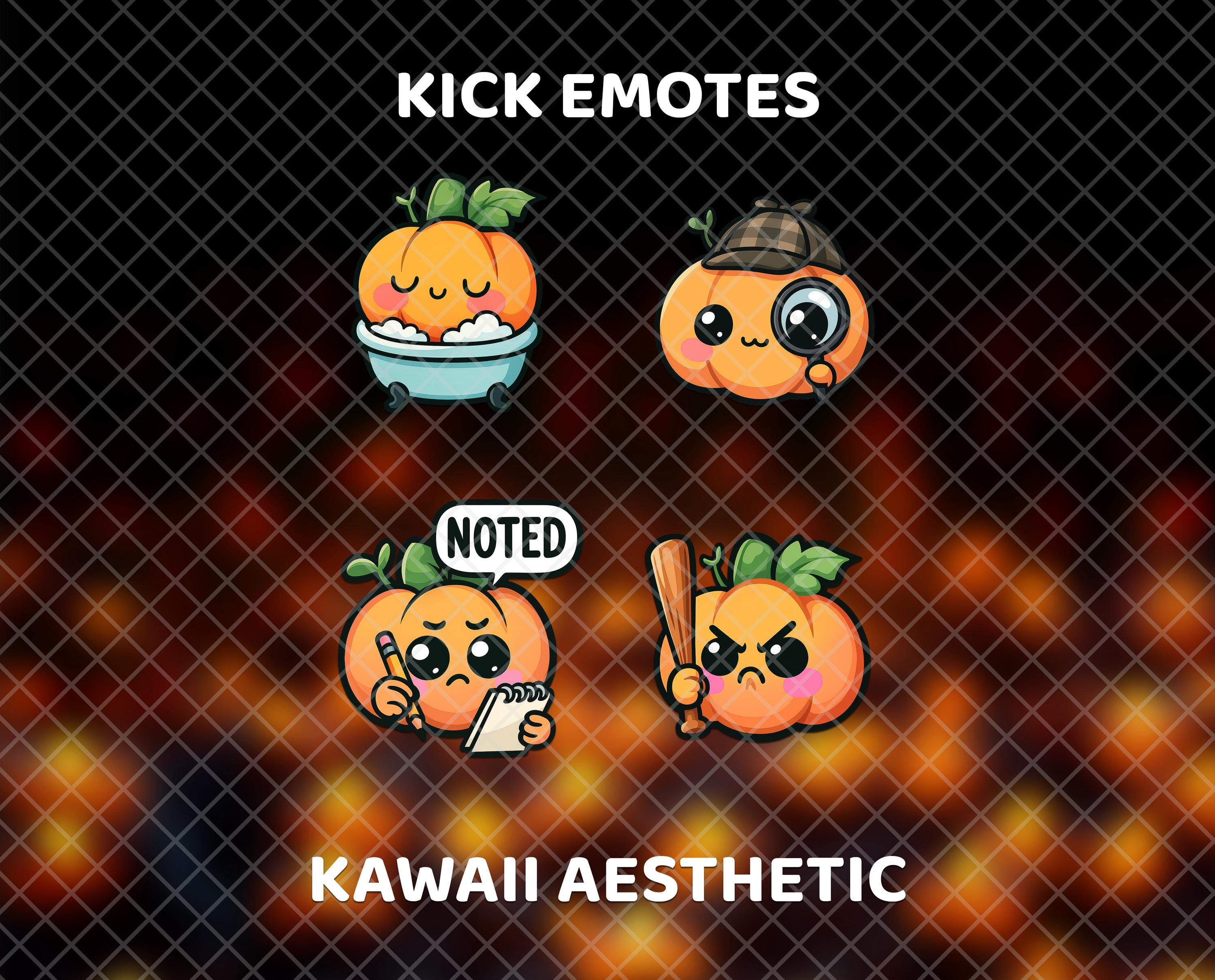50 Halloween Pumpkin Emotes for Twitch, Discord Sticker Set, Spooky ...