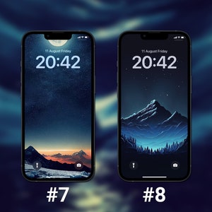 Night Sky Wallpapers iPhone Lock Screen Astronomy (Instant Download) - Etsy