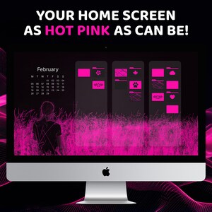 Hot Pink Desktop Organizer, Calendar 2024 2025, Hot Pink Desktop Folder ...