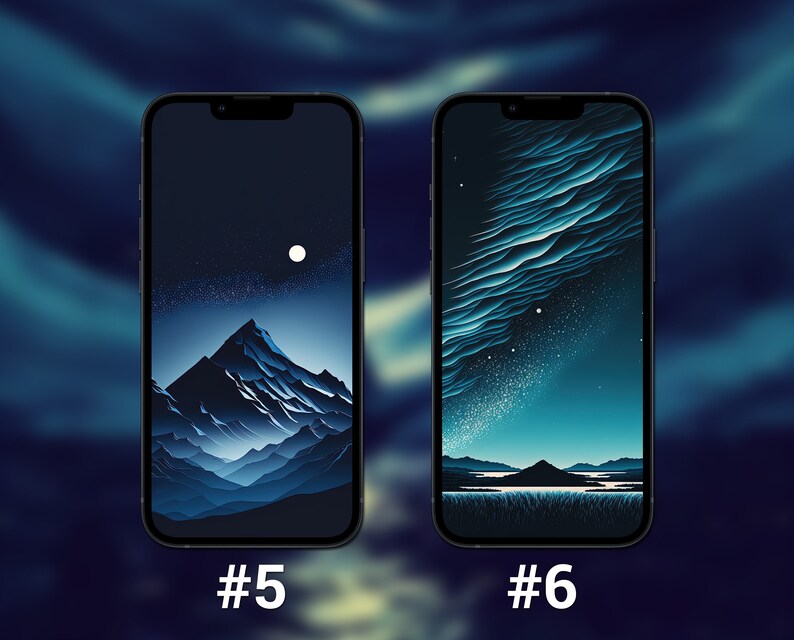 Night Sky Wallpapers Iphone Lock Screen Astronomy Ios 16 - Etsy